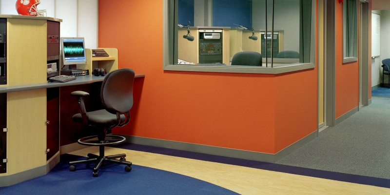 Learfield Newsroom and Broadcast Booths - Sircal Contracting, Inc.